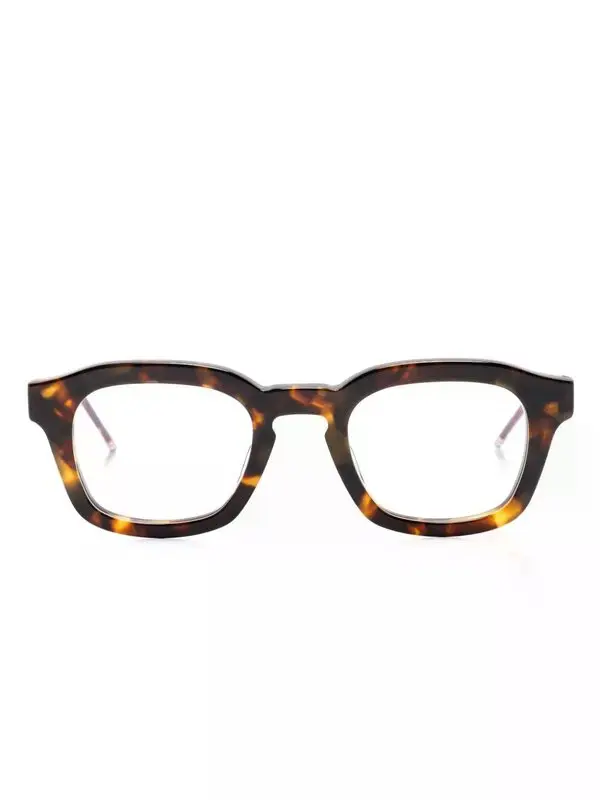 Thom Browne Wayfarer-frame Glasses - Brown