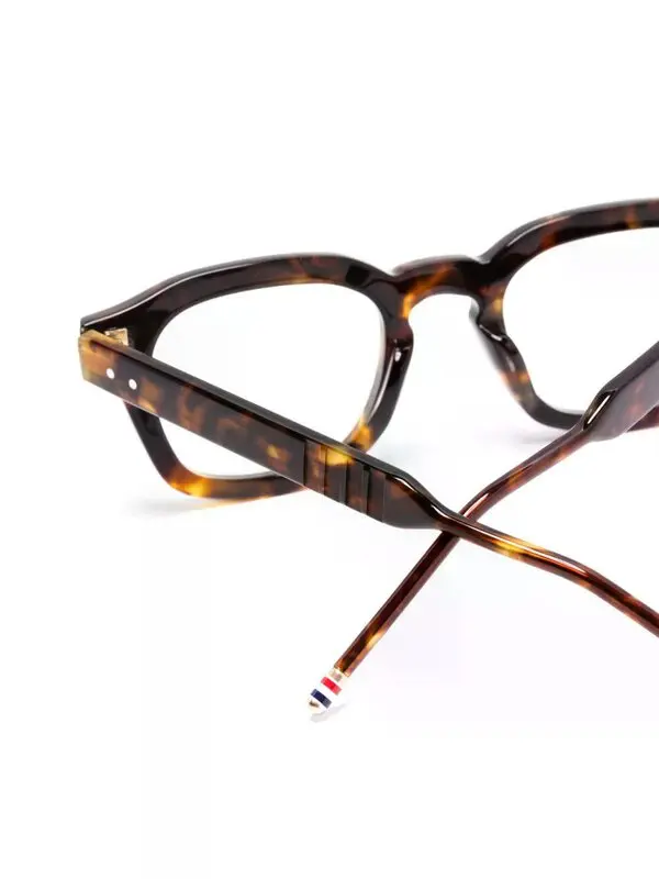 Thom Browne Wayfarer-frame Glasses - Brown