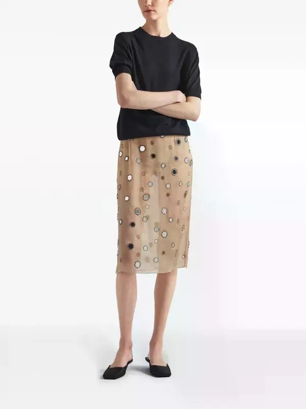 Prada Triangle-logo Cashmere Knitted Top