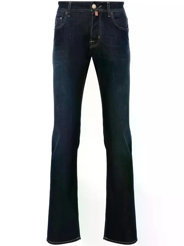 Jacob Cohen Bard Mid-rise Slim-fit Jeans - Blue
