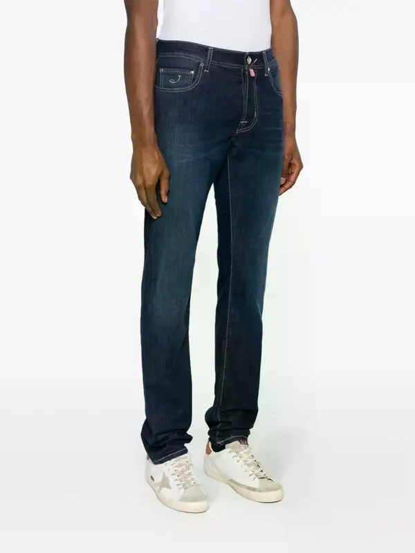 Jacob Cohen Bard Mid-rise Slim-fit Jeans - Blue