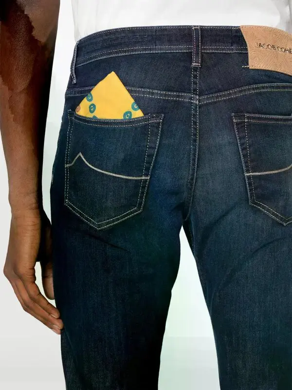 Jacob Cohen Bard Mid-rise Slim-fit Jeans - Blue