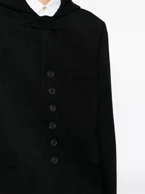 Yohji Yamamoto Hooded Wool Jacket