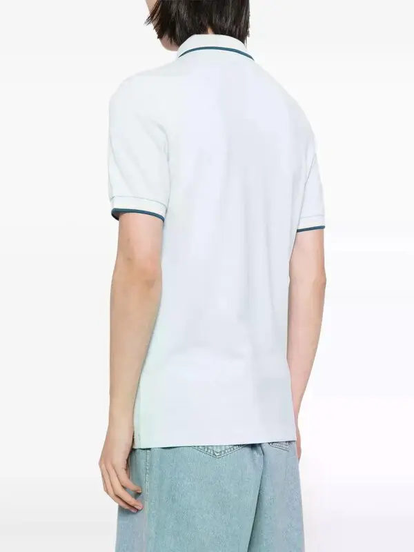 Fred Perry Logo-embroidered Cotton Polo Shirt - Blue