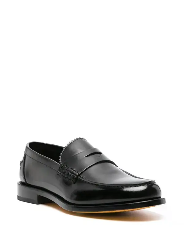 DOUCAL'S Patent Leather Penny Loafers