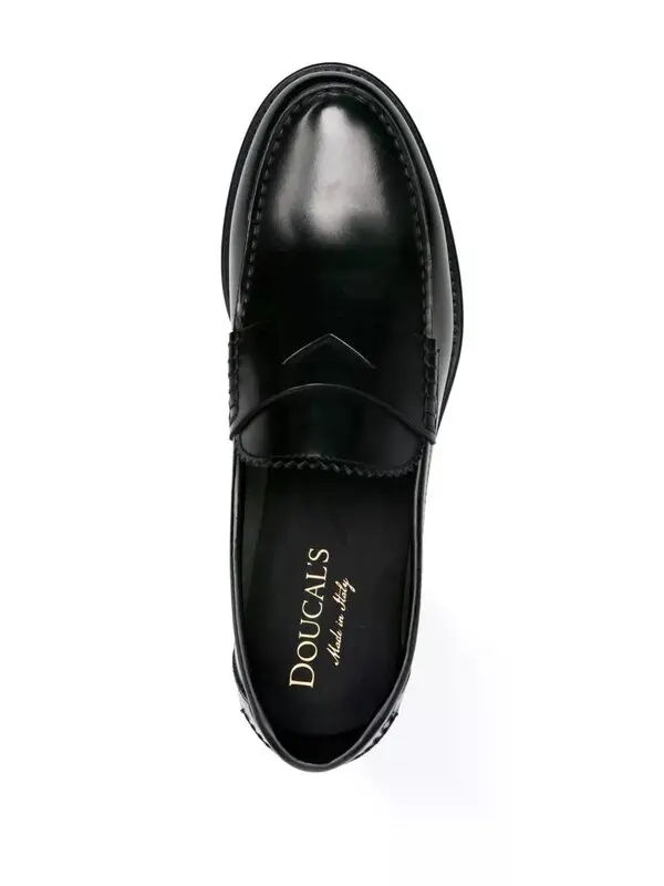 DOUCAL'S Patent Leather Penny Loafers