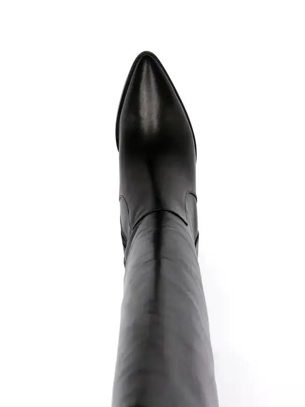 Michael Kors Knee-high Block Heel Pointed Toe Boots