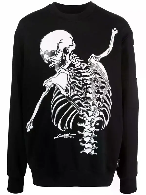 Philipp Plein Skeleton Print Sweatshirt