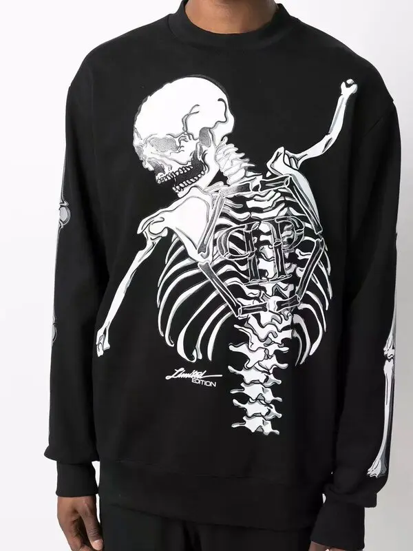 Philipp Plein Skeleton Print Sweatshirt