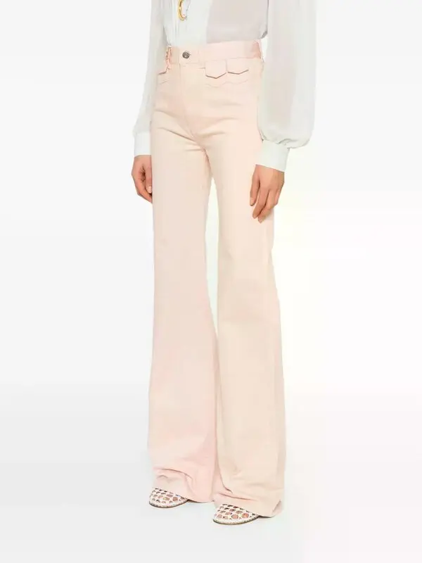Chloé Flared Jeans - Pink