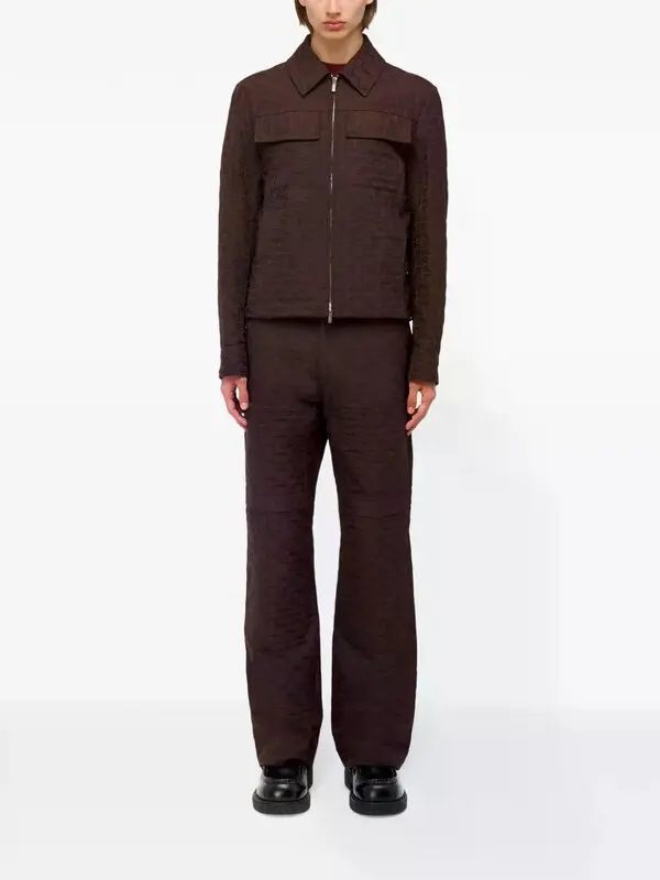 FERRAGAMO Monogram-print Cotton Trousers