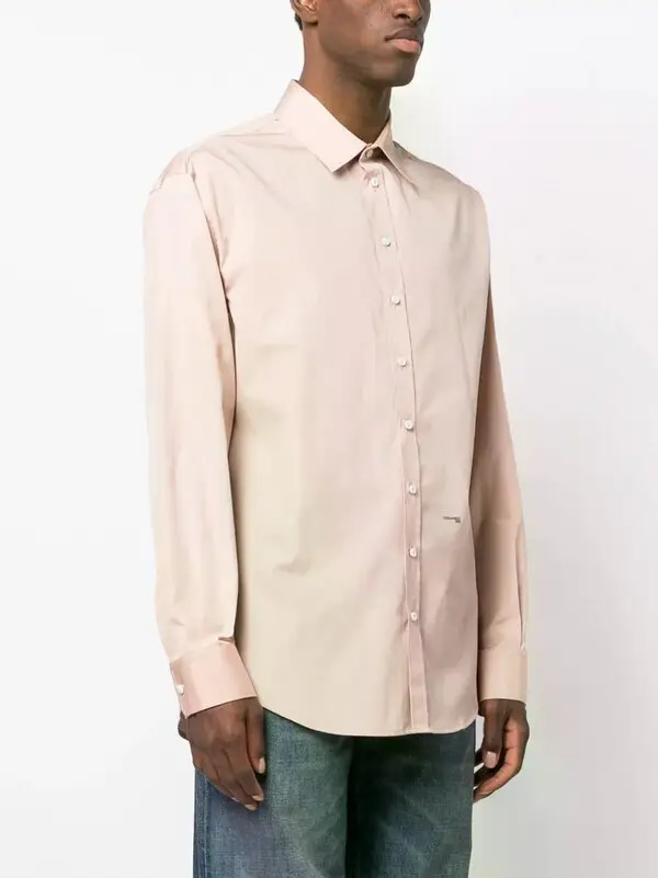 Dsquared2 Logo-print Cotton Shirt - Pink