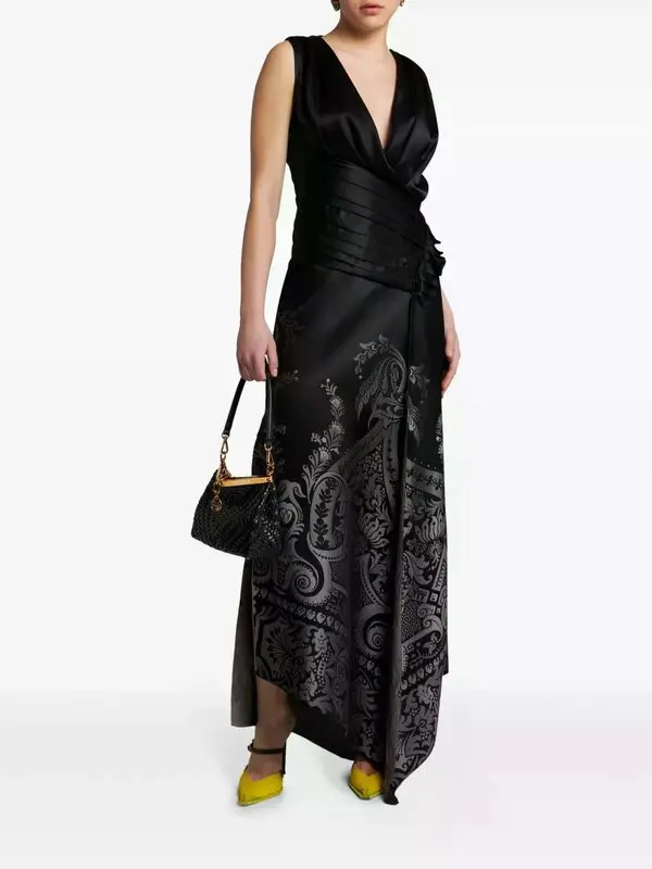Etro Jacquard Silk Maxi Dress