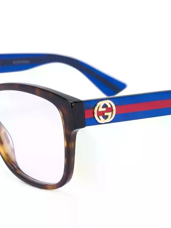 Gucci Web-stripe Glasses