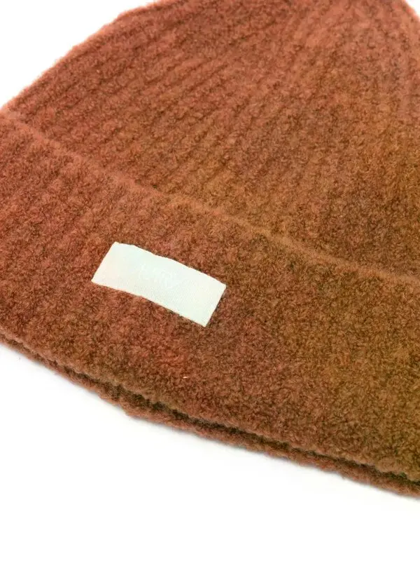 AUTRY Logo-patch Beanie Hat - Brown