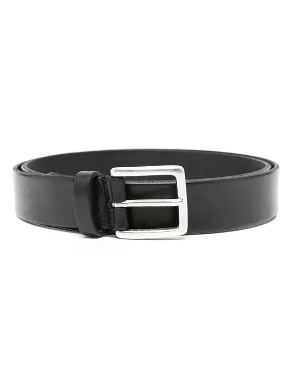 DELL'OGLIO Buckle-fastening Leather Belt - Black