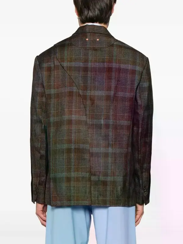 Andersson Bell Soe-check Double-breasted Blazer