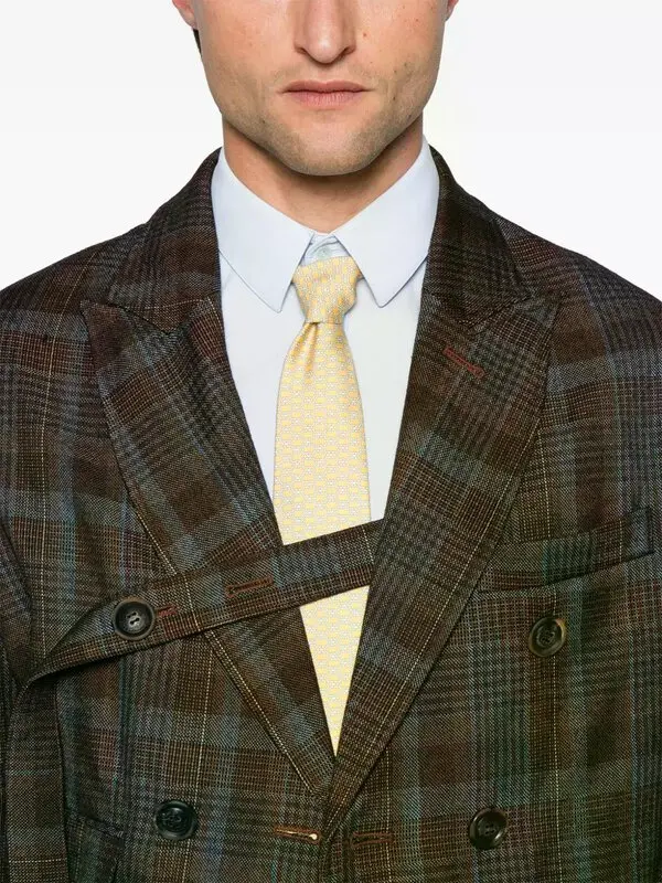Andersson Bell Soe-check Double-breasted Blazer