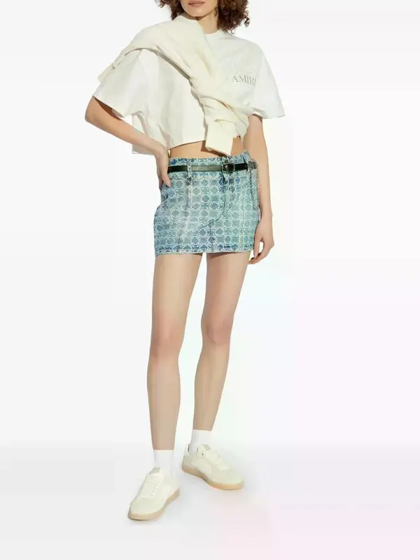 Amiri Denim Mini Skirt
