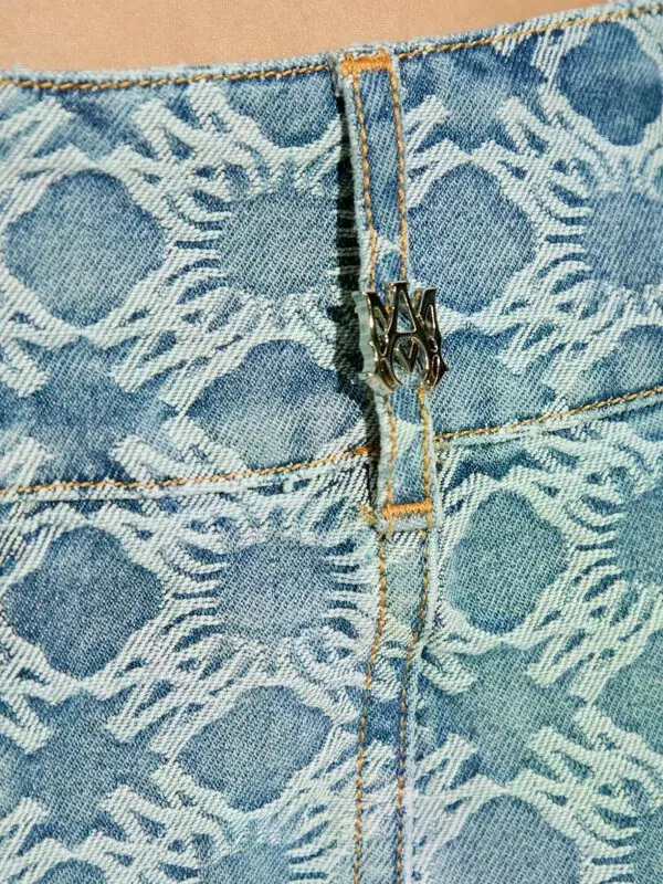 Amiri Denim Mini Skirt