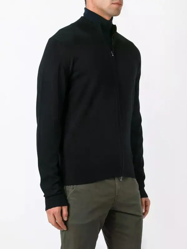 John Smedley High Neck Zipped Cardigan