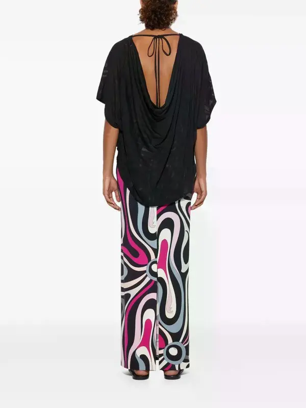 Emilio Pucci Marmo-print Maxi Skirt - Black