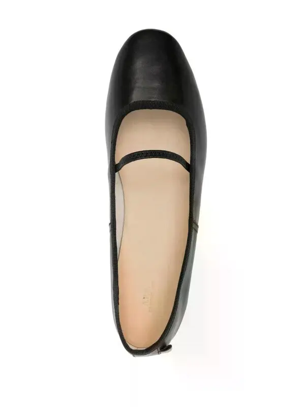 A.p.c. Ballerina Flats With Grosgrain Ribbon Detail - Black