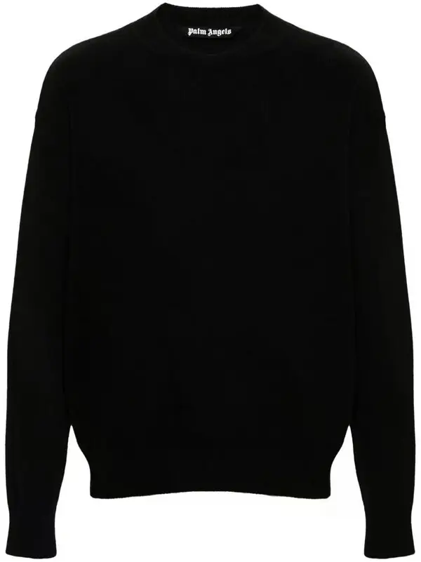 Palm Angels Monogram-print Crew-neck Jumper