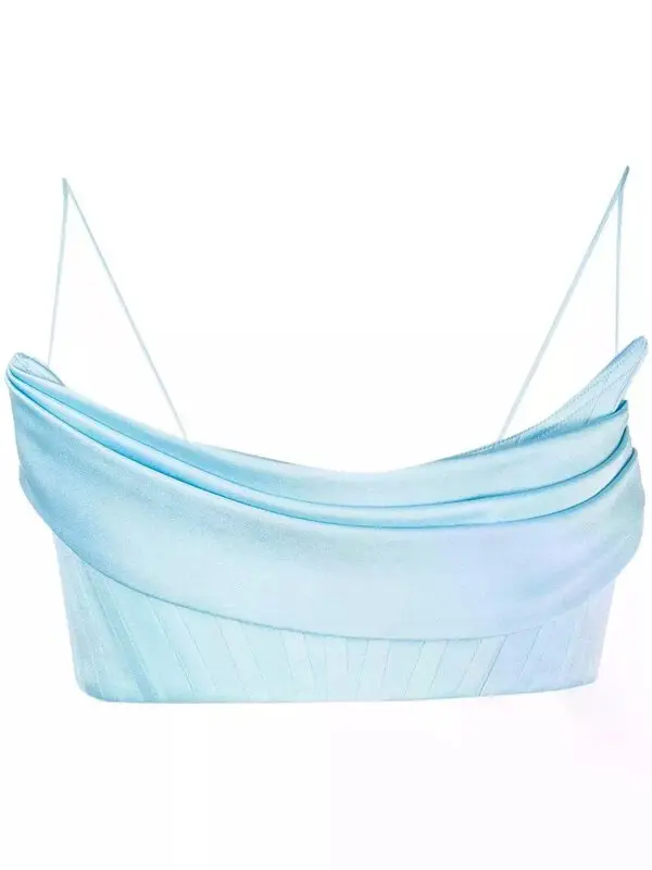 Alex Perry Draped Cropped Corset
