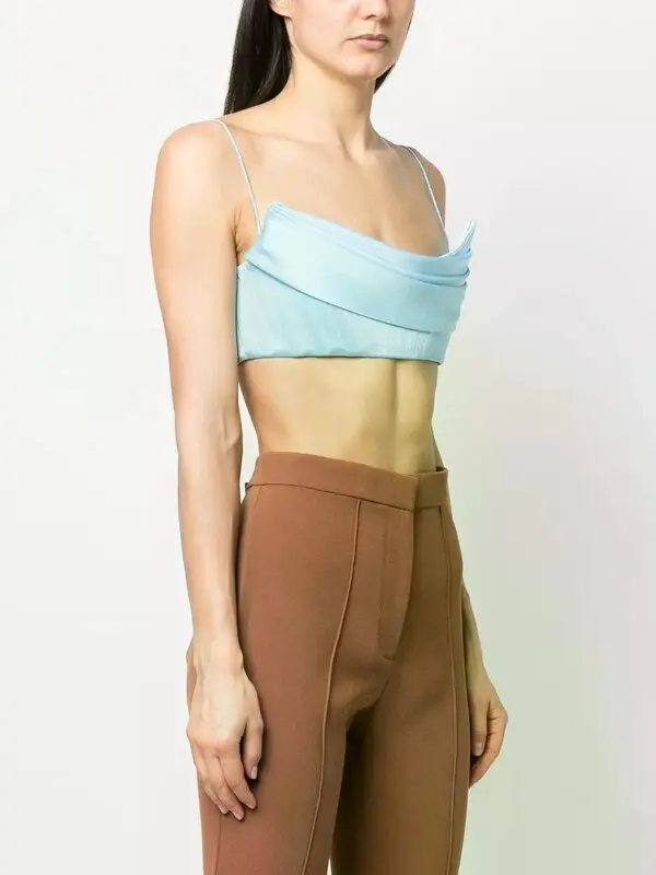 Alex Perry Draped Cropped Corset