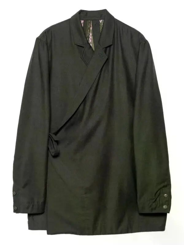 MAHARISHI Wrapped-front Blazer - Green