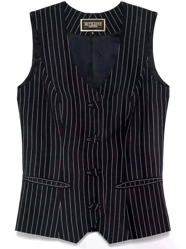 MITILIANE COUTURE Pinstriped Vest