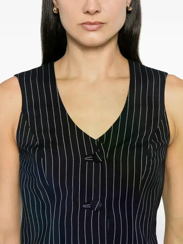 MITILIANE COUTURE Pinstriped Vest