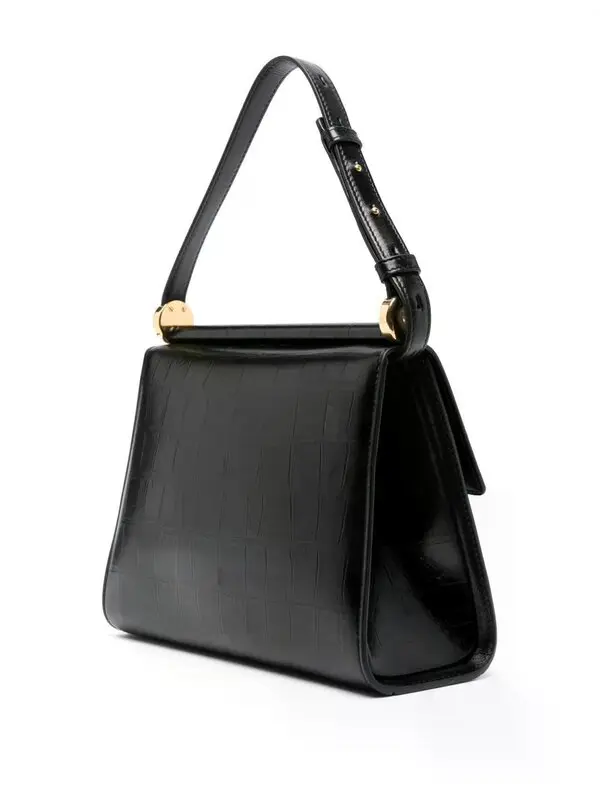 JIL SANDER Logo-print Shoulder Bag - Black