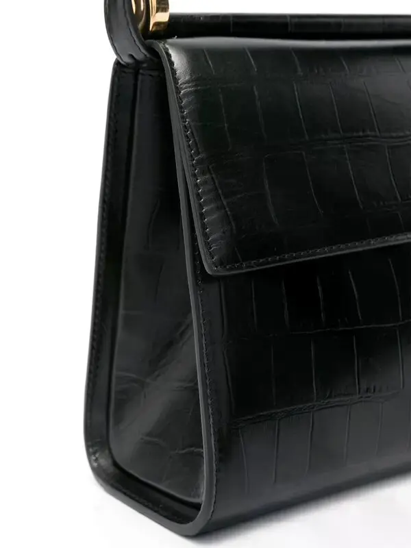 JIL SANDER Logo-print Shoulder Bag - Black