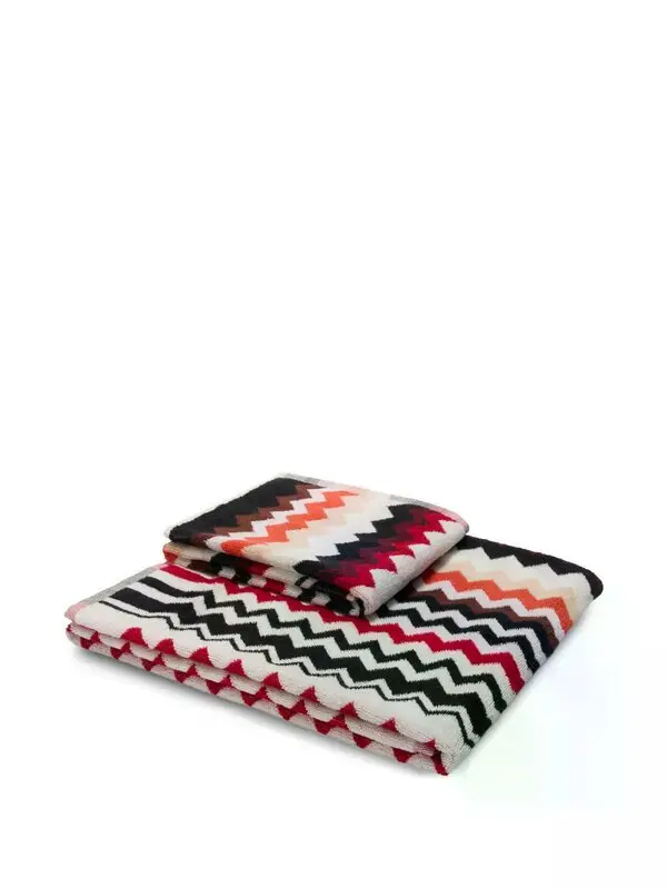 Missoni Best Chevron-patterned Bath Towel Set - White