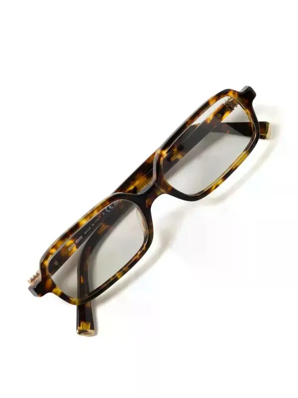 Miu Miu Regard Rectangle Frame Glasses