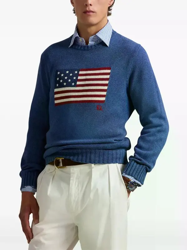 Polo Ralph Lauren Flag Intarsia Sweater