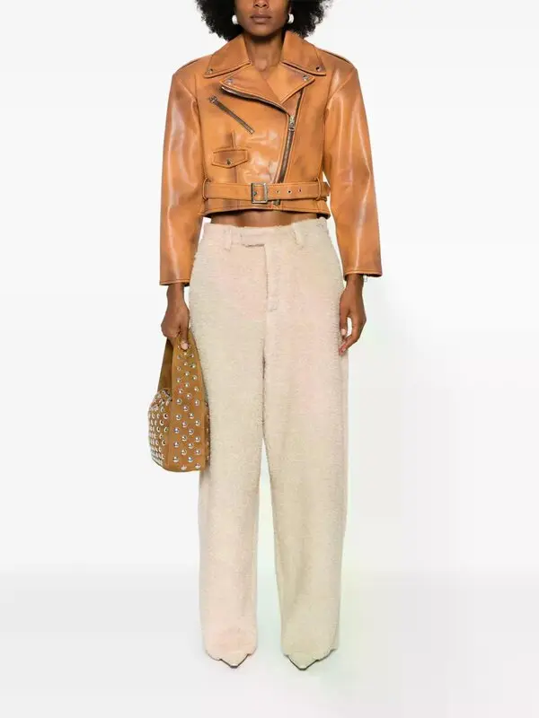 Giuseppe Di Morabito Spray-paint Effect Biker Jacket
