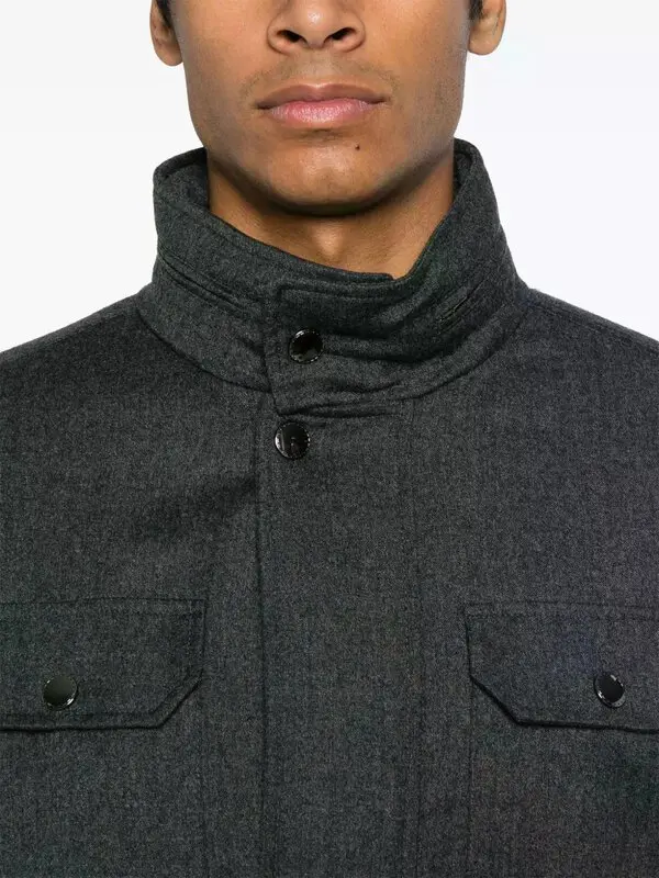 Canali Wool Shirt Jacket
