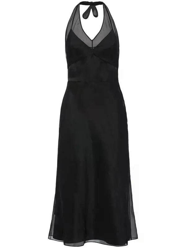 Prada Re-edition 1995 Organza Halterneck Dress