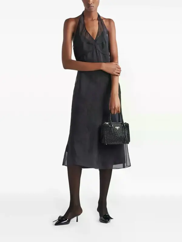 Prada Re-edition 1995 Organza Halterneck Dress