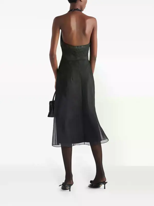 Prada Re-edition 1995 Organza Halterneck Dress