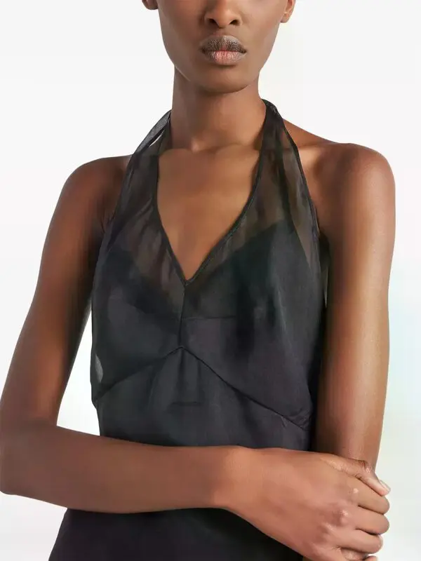 Prada Re-edition 1995 Organza Halterneck Dress
