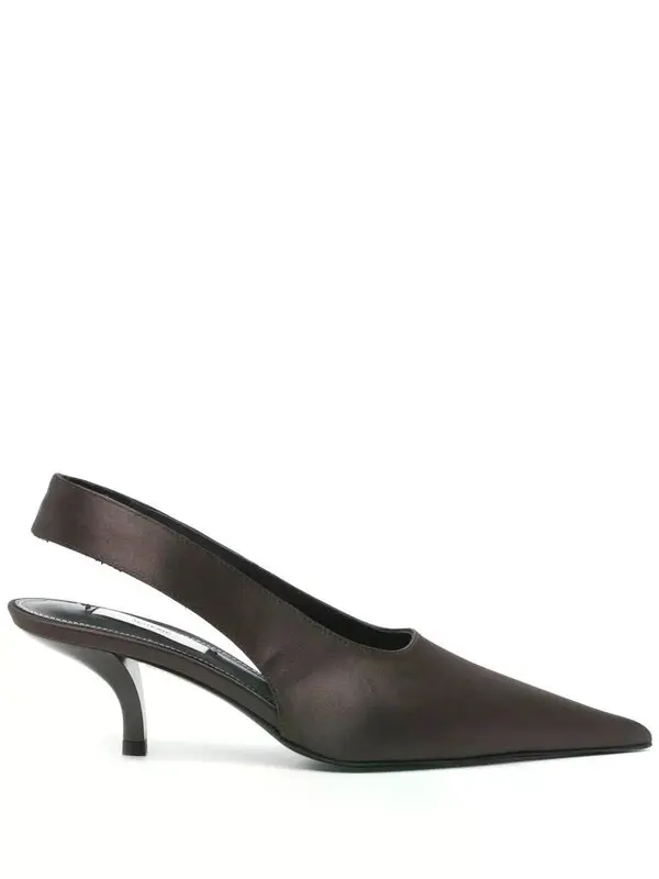 TOTEME 55mm Classic Satin Pumps - Brown