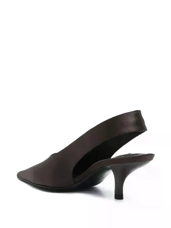 TOTEME 55mm Classic Satin Pumps - Brown
