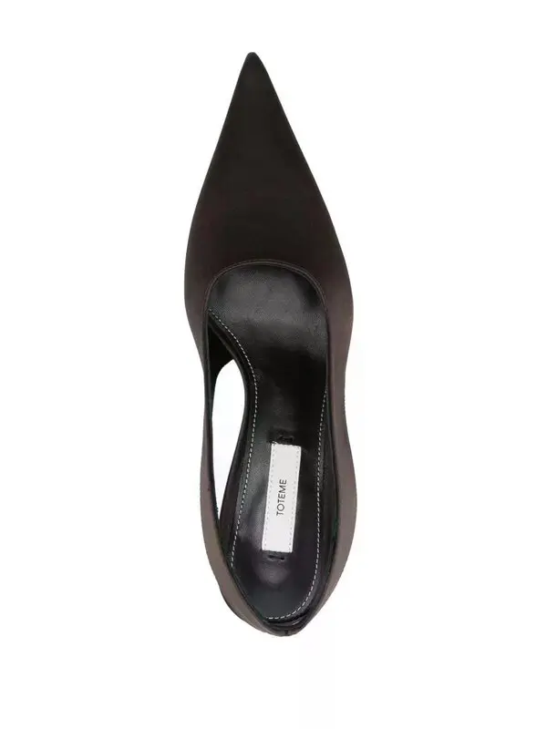 TOTEME 55mm Classic Satin Pumps - Brown