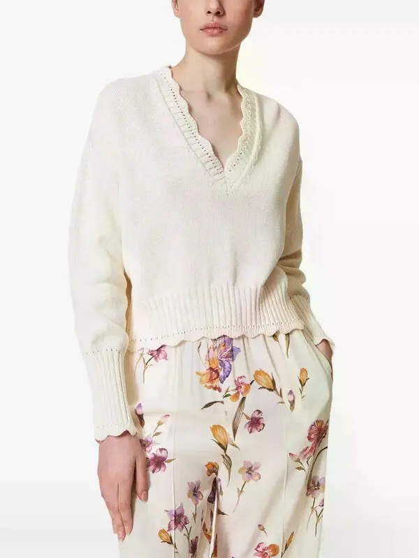 TWINSET Scallop-edge Sweater