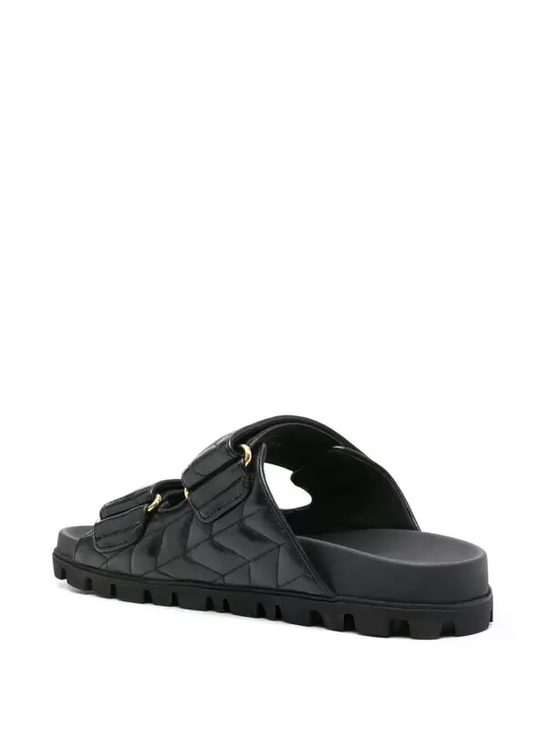 Miu Miu Matelassé Leather Sandals