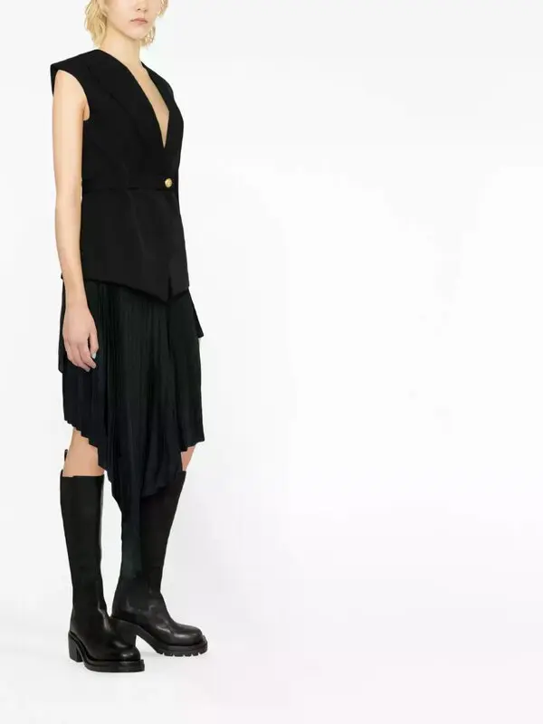 Balmain Sleeveless Single-breasted Jacket